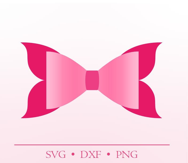 Bow SVG PNG and Dxf Formats Bow template 8.5x11 | Etsy
