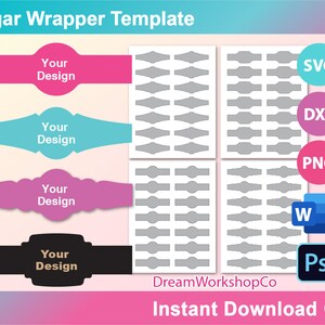 Cigar Wrapper Template Cigar Wrapper SVG Canva DXF Ms Word - Etsy