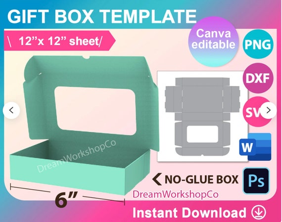 Rectangle Cake Box Template