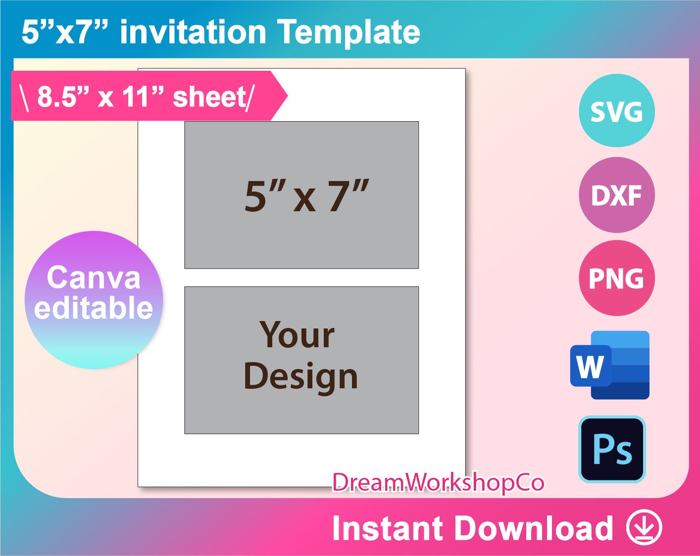 Blank Invitation Templates For Microsoft Word