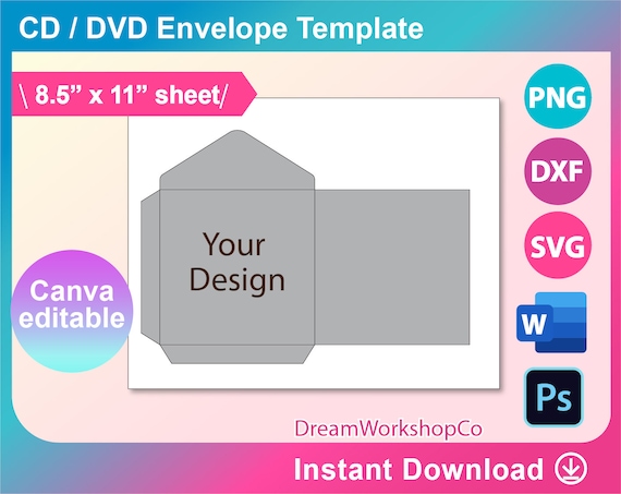 Printable Cd Sleeve Template