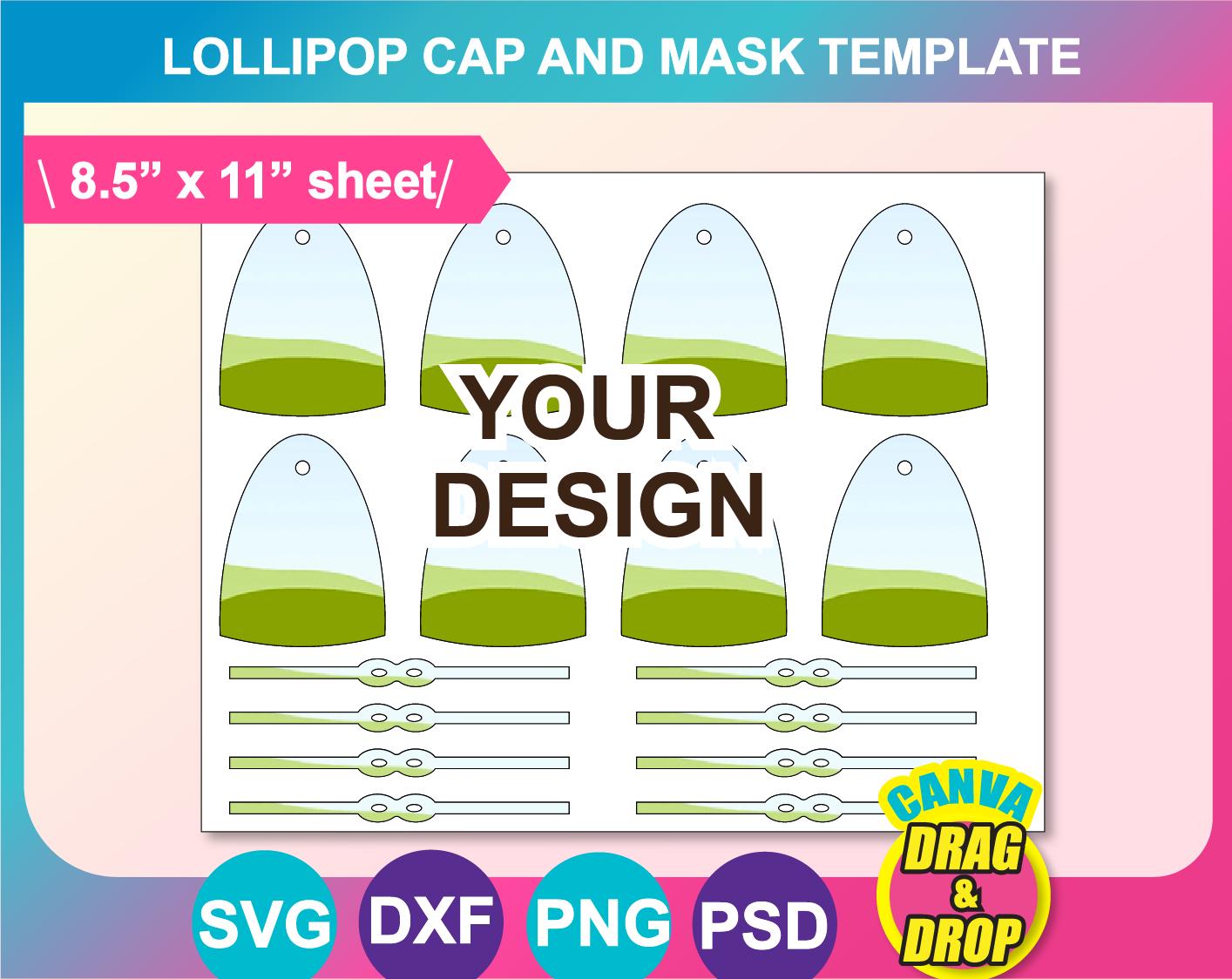 Lollipop Wrapper Template