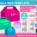 3D Diamond Gift Box Template Candy Box Template. Canva PSD - Etsy