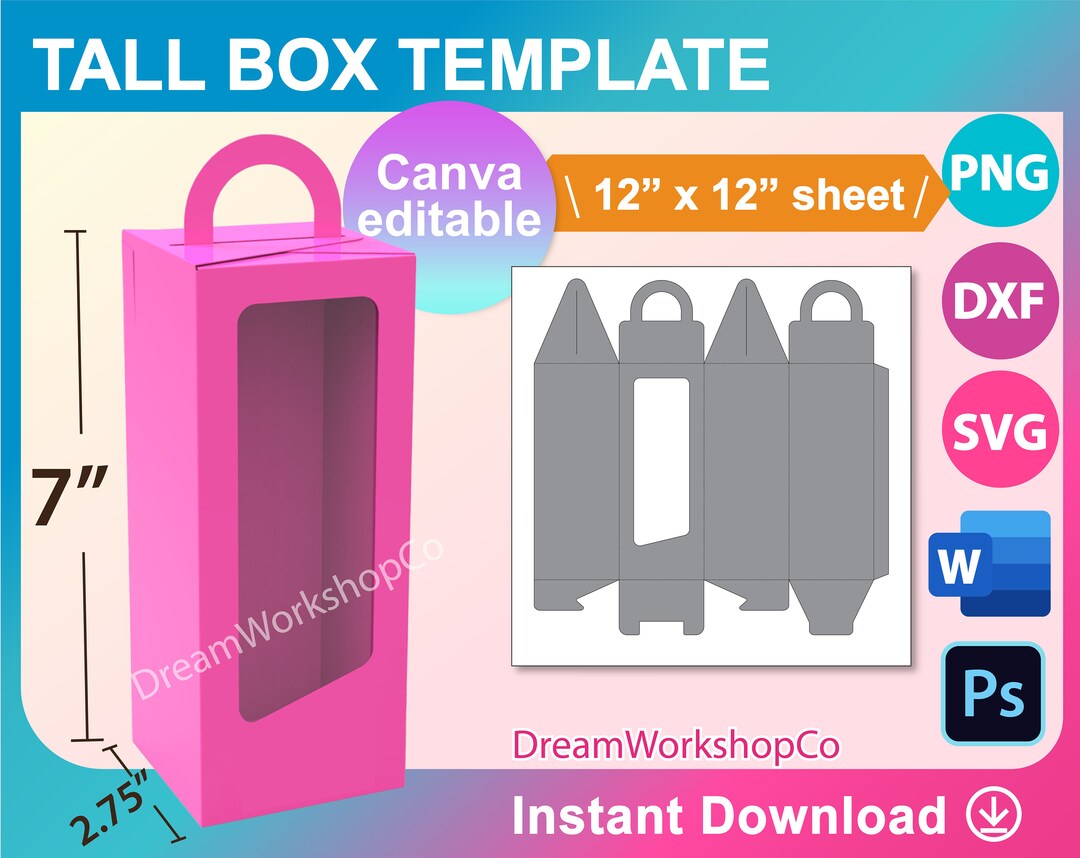 7 Tall Gable Box Template Tall Gable Window Box Box With - Etsy Canada