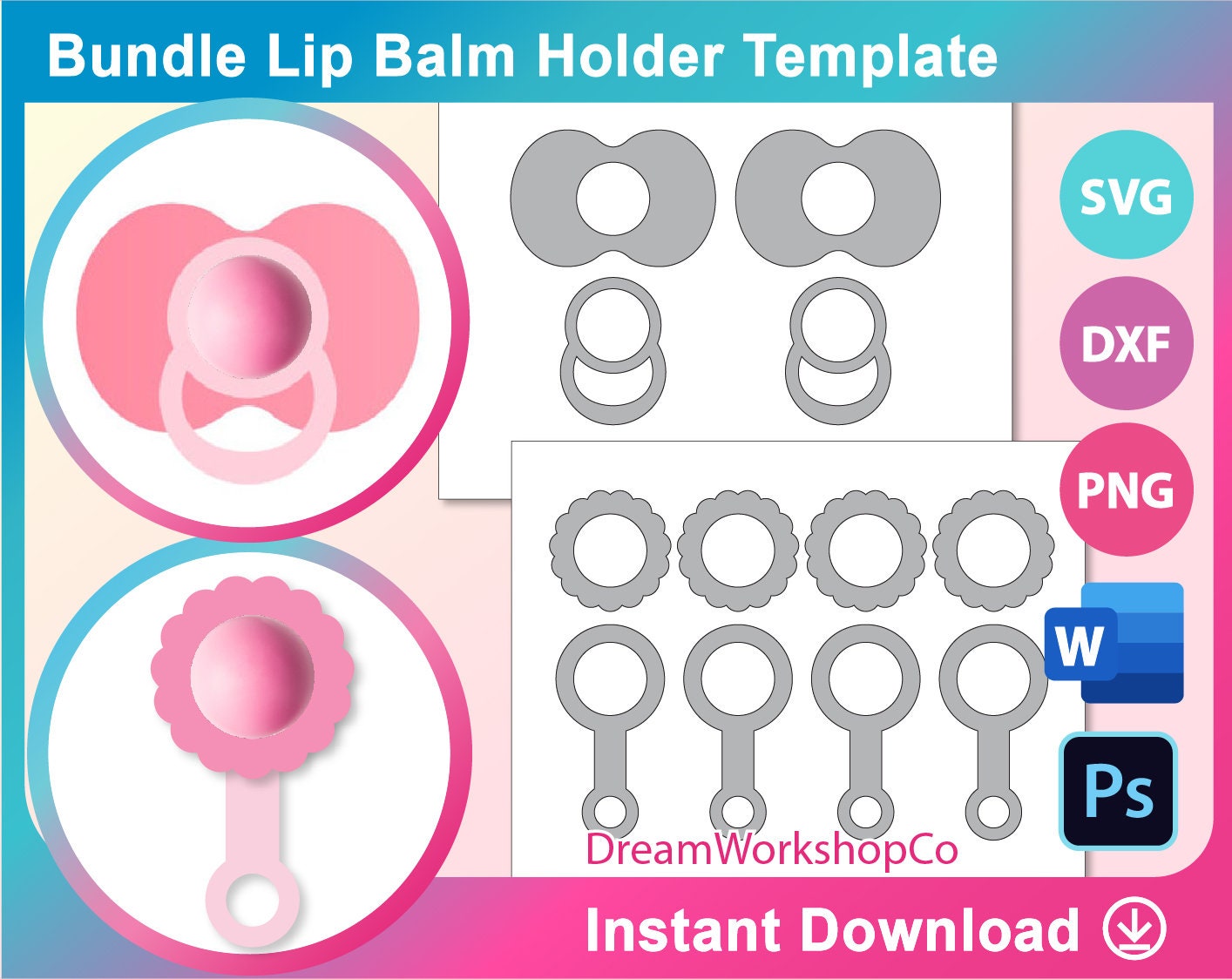 Baby Pacifier Template