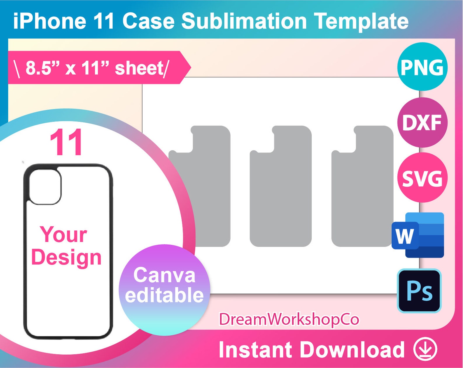 Phone Case 11 Template Phone Case Template for Sublimation - Etsy