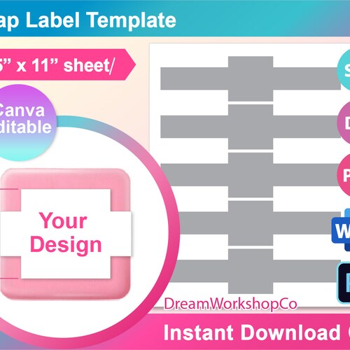 Cigar Wrapper Template Cigar Label Template SVG Canva DXF - Etsy