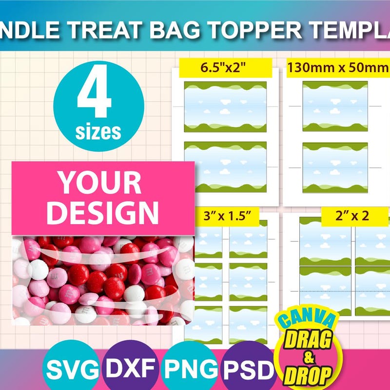 Bag Topper Template - Etsy