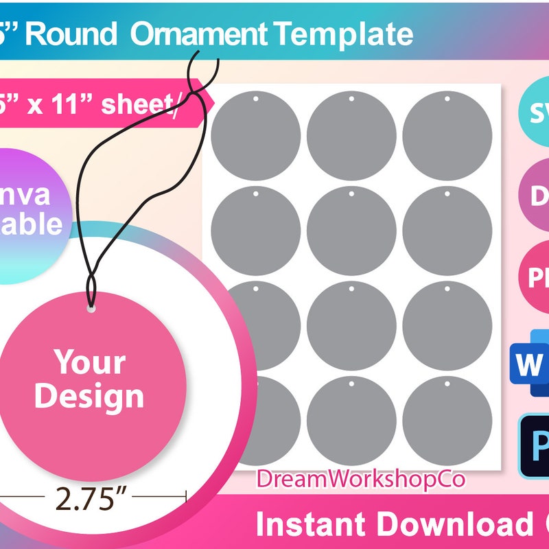 Ornament Template - Etsy