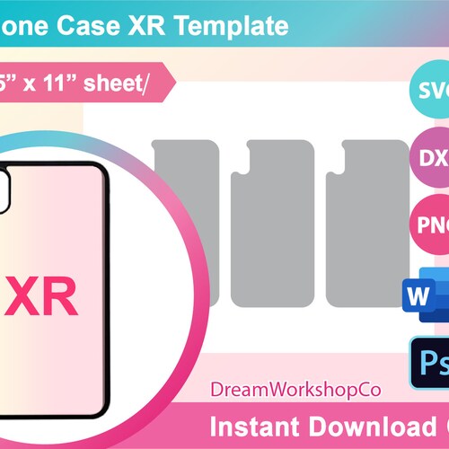 Phone Case XR Template Phone Case Template for Sublimation - Etsy