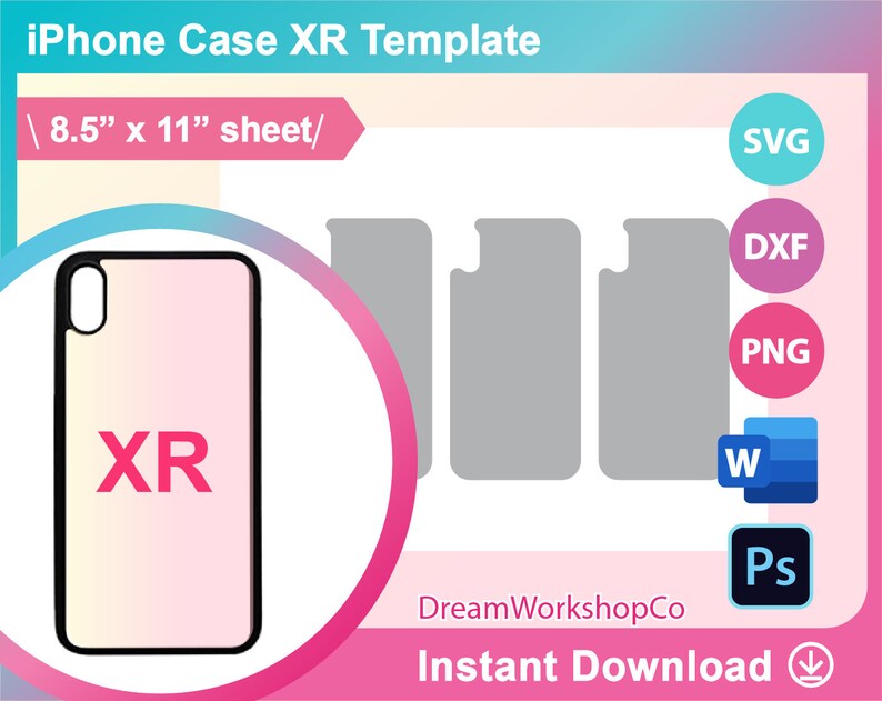 Phone Case XR Template Phone Case Template for Sublimation - Etsy