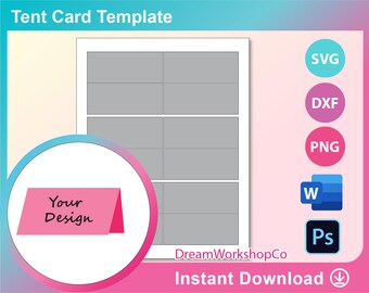 Wallet Card Template SVG DXF Ms Word Docx Png Psd | Etsy