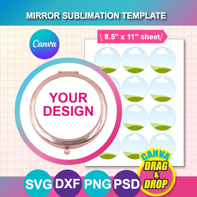 Mirror Template - Etsy UK