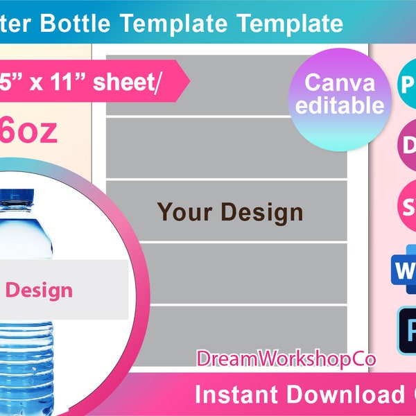 Water Bottle Svg - Etsy