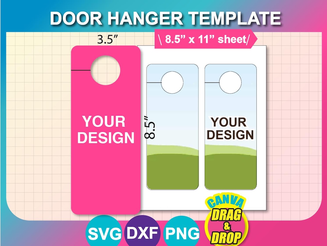 Door Hanger Template Canva 1