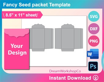 Seed Packet Svg | Etsy