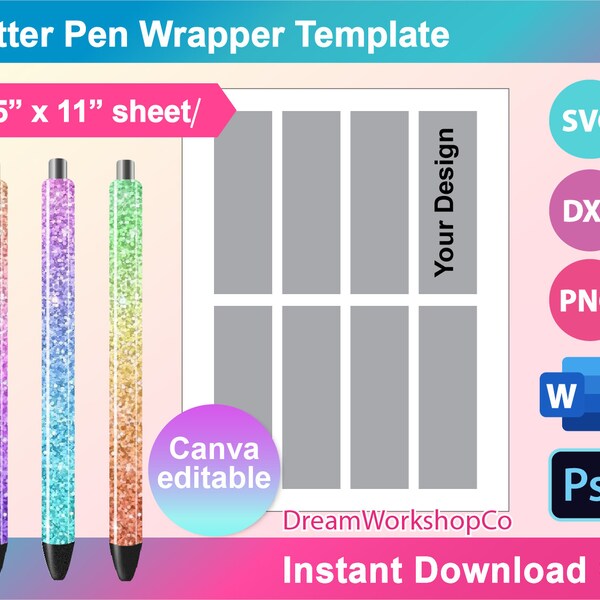 Inkjoy Pen Template Svg - Etsy