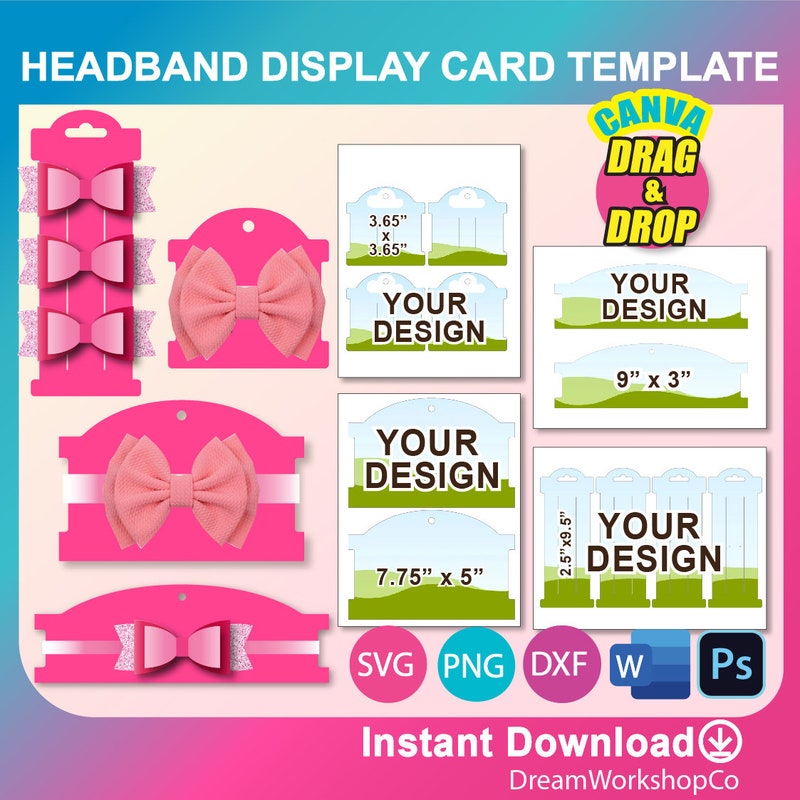 Headband Card - Etsy