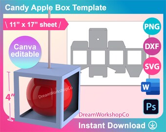 Mini Cakesicle Template, PSD, SVG, DXF, Ms Word Docx, Canva, Png, 8 ...
