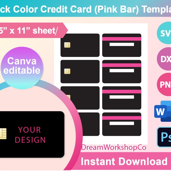 Ebt Card Template - Etsy