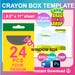 Crayon Box Template, Blank Editable Canva Template, Crayon Box Template ...
