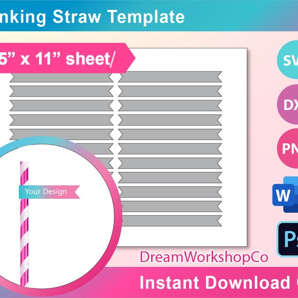 Printable Straw Flag - Etsy