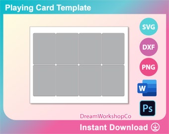 Wallet Card Template SVG DXF Ms Word Docx Png Psd | Etsy
