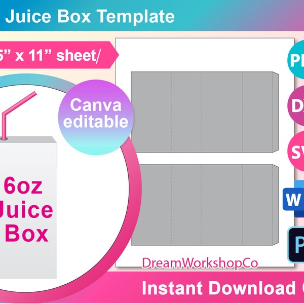 Juice Box Wrapper - Etsy