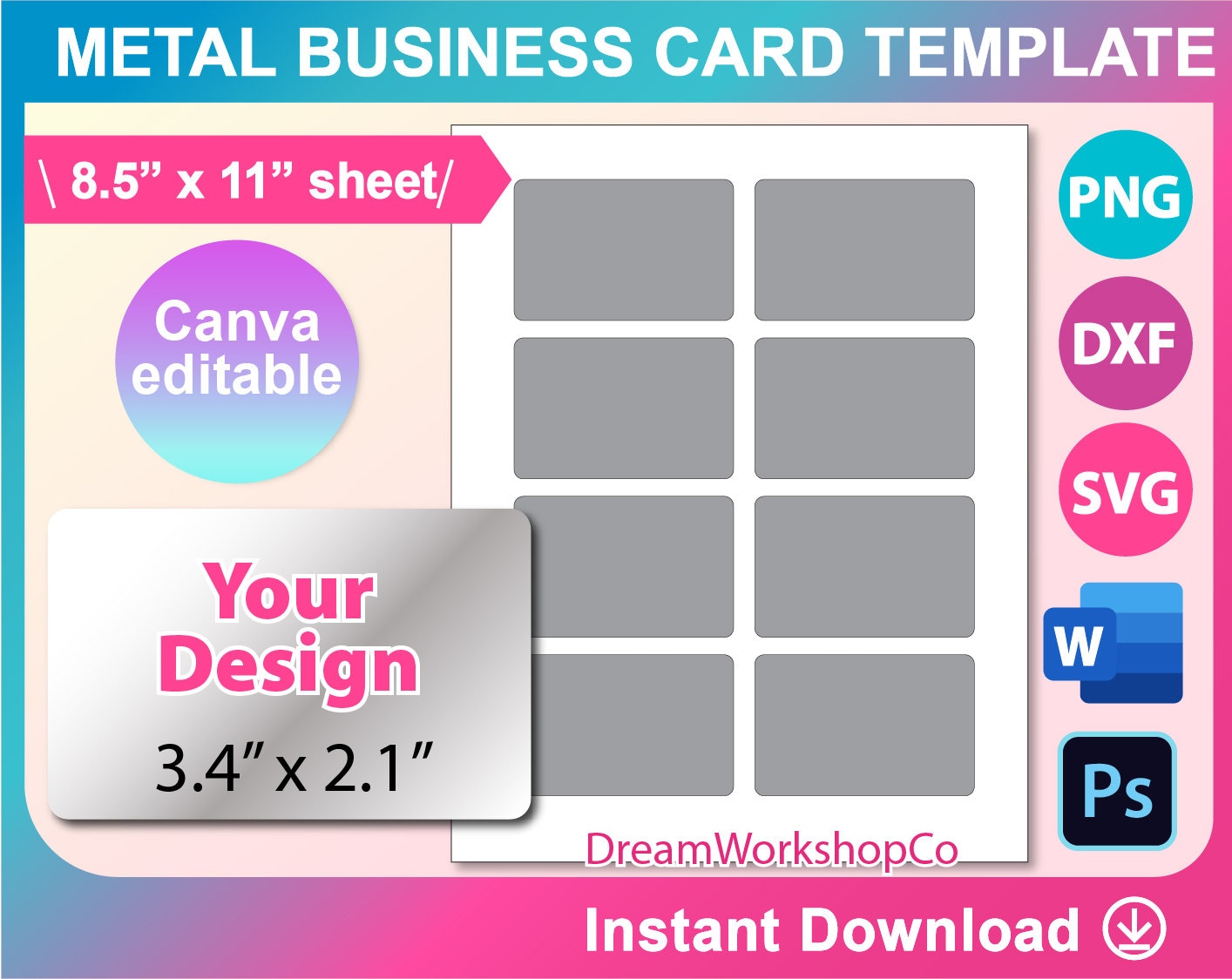 Free Blank Business Card Templates For Microsoft Word