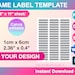 PENCIL Name Label Template, Ped Label, Circe Label Template, Canva, SVG ...