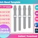 Iwatch Band Svg. Watch Band Jig Template for Sublimation, SVG, Canva ...