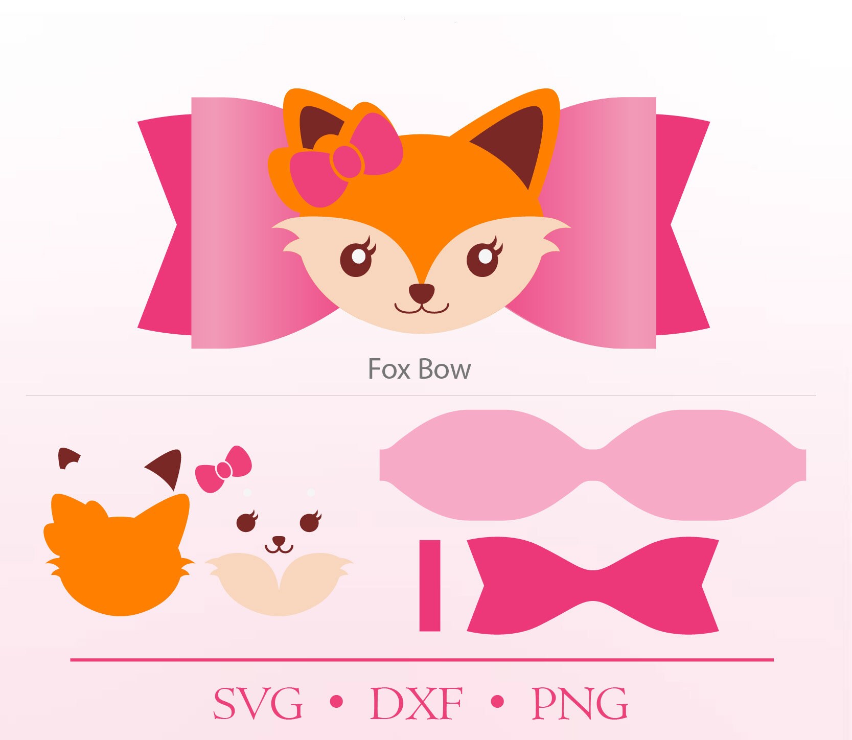 Fox Bow Fox Bow SVG PNG and SVG Dxf Formats 8.5x11 - Etsy Australia