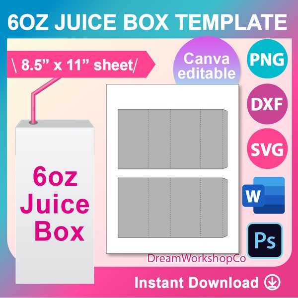 Juice Box Wrapper - Etsy