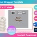 Donut Wrapper Template, 4pcs Donut Wrapper Template, SVG, DXF, Ms Word ...