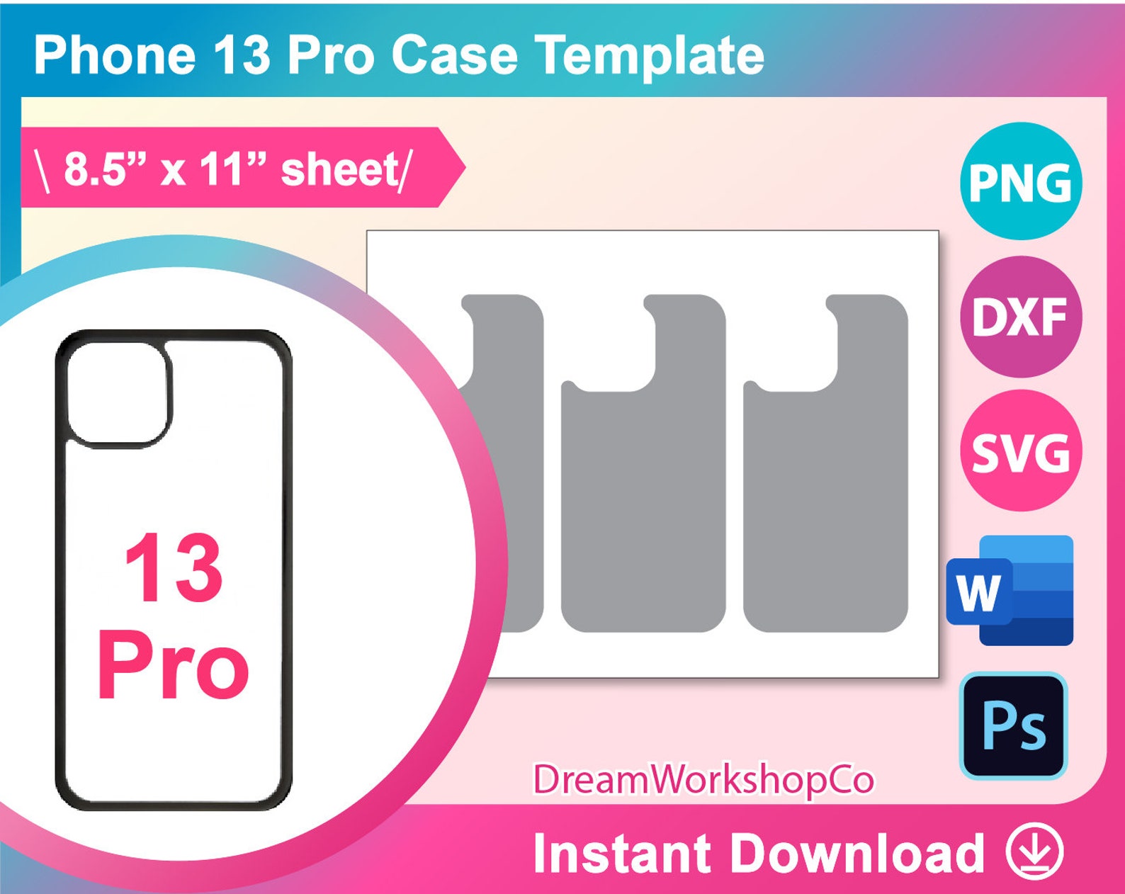 Phone Case 13 Pro Template Phone Case Template for - Etsy