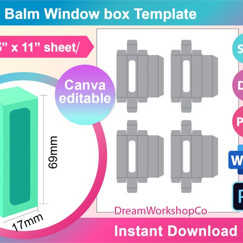 Lip Balm Purse Template Lip Balm Box Template SVG DXF - Etsy