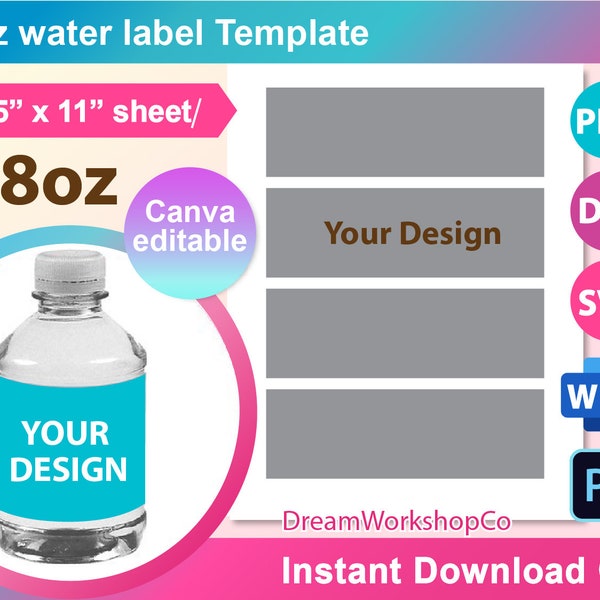 Mini Bottle Labels - Etsy