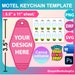 MOTEL KEYCHAIN TEMPLATES, Retro Motel Keychain Svg, Vintage Motel ...