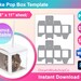 Pop Cake Box Template Cake Pop Box Template PSD SVG DXF - Etsy