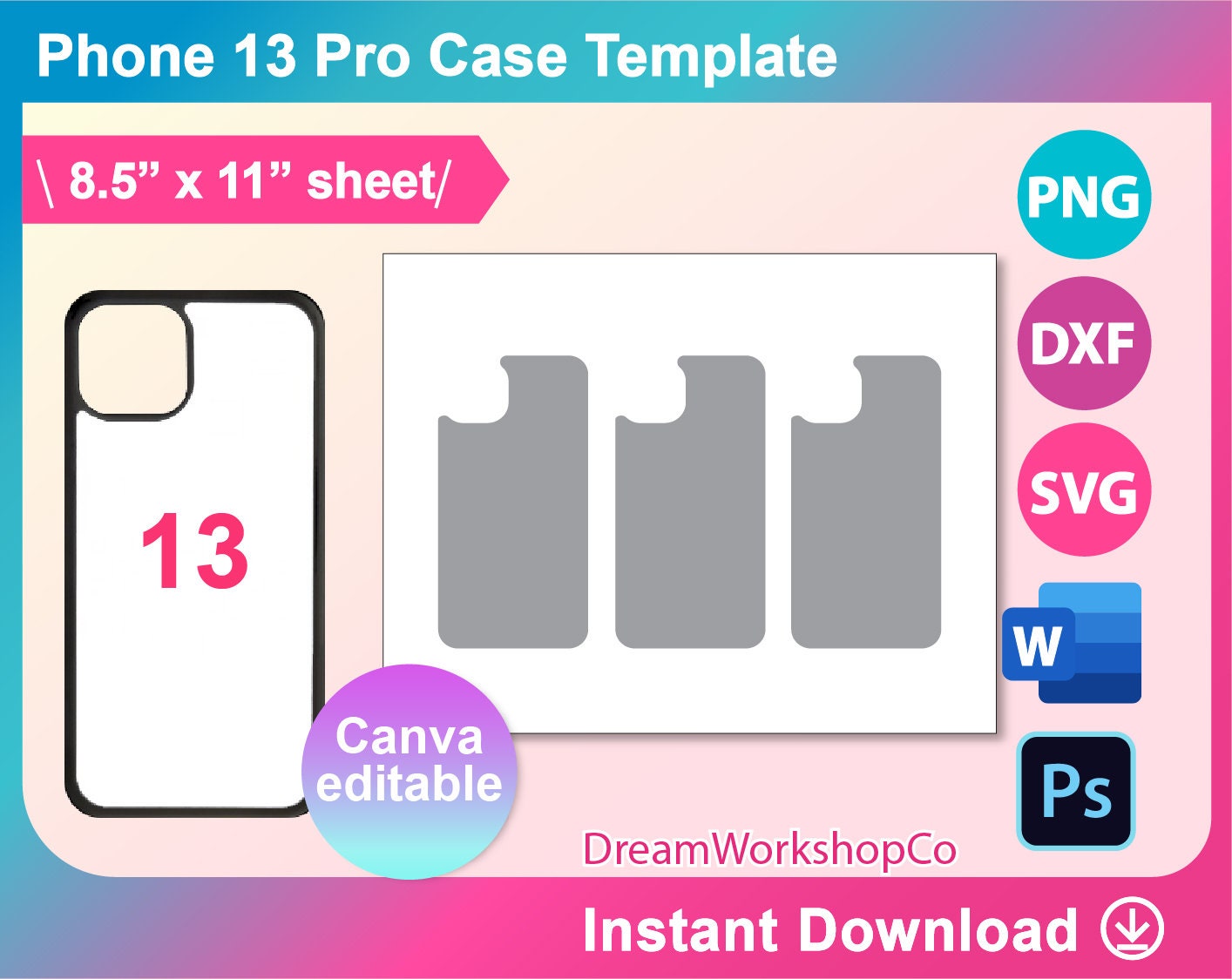 Iphone Case Template Png