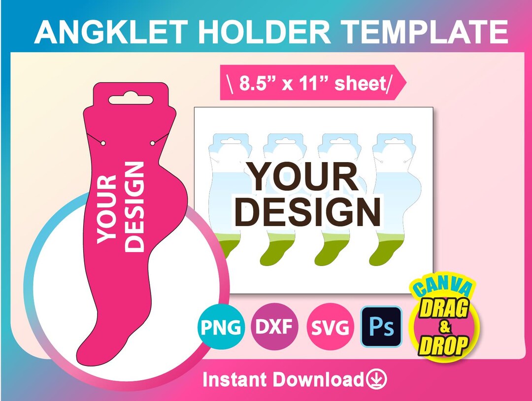 Angklet Holder Template, Sublimation, SVG, DXF, Ms Word Docx, Png, Psd ...