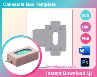 Cakesicle Box Svg | Etsy UK