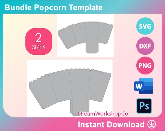 Printable Popcorn Words Template