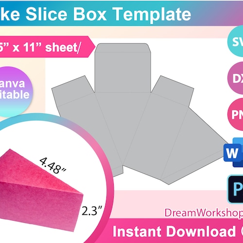 Mini Cakesicle Template PSD SVG DXF Ms Word Docx Canva - Etsy