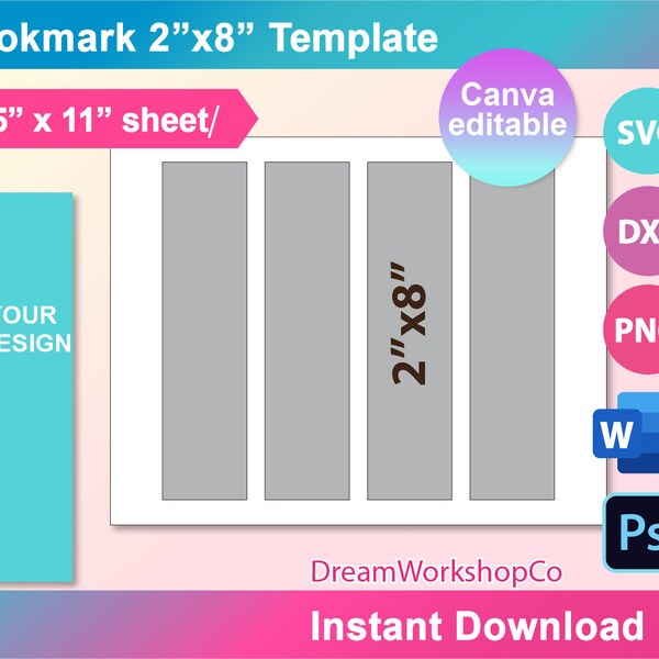 Printable Bookmark - Etsy