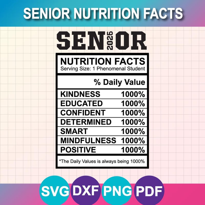 Prom Nutritional Facts - Etsy