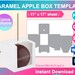 Caramel Apple Box Template Cake Pop Box Template PSD SVG - Etsy