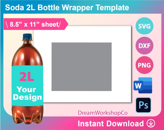 2 Liter Soda Bottle Outline