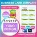 2.25 X 3.5 Bridge Card Template, Playing Card Template SVG, DXF, Canva ...
