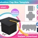 Graduation Cap Box Template, Canva, PSD, SVG, DXF, Png, Ms Word, A3 ...